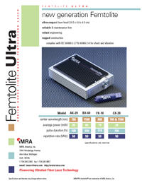 Datasheet: Femtolite Ultra Family