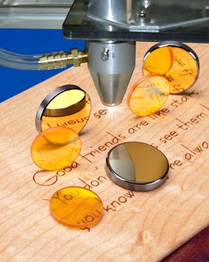 CO 2 Laser Optics For Wood Engraving Systems