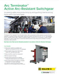 Arc Terminator Active Arc-Resistant Switchgear