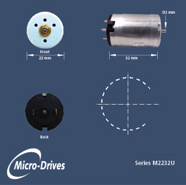 Low-Cost Powerhouse Ø22mm Lo-Cog DC Micromotor With Graphite Commutation