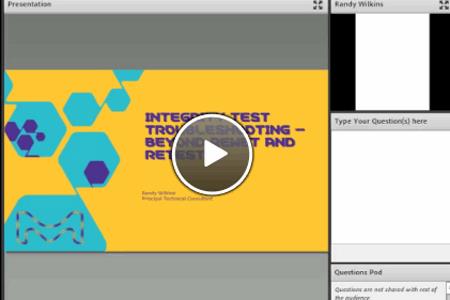 Integrity Test Troubleshooting