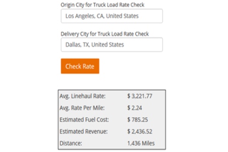 Truck Rate Index Tool Helps Trucking And Logistics Companies With ...