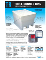 Product Sheet: Remcon Three-Runner Bins - Plastic