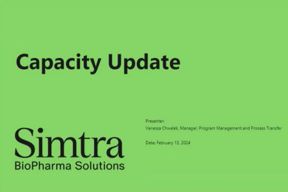 LARGE MOLECULE CAPACITY UPDATES