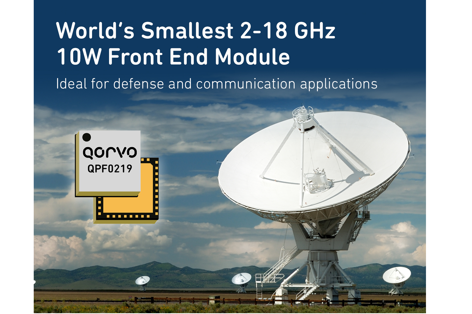 Qorvo Unveils The Worlds Smallest 2-18 GHz 10W Front End Module