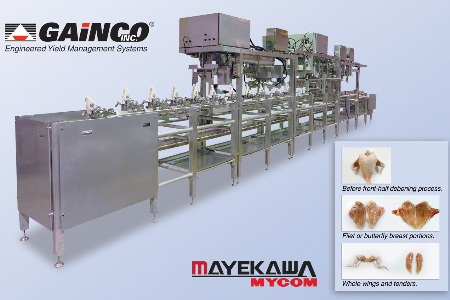 Gainco Introduces New Mayekawa Automated Chicken Deboning System