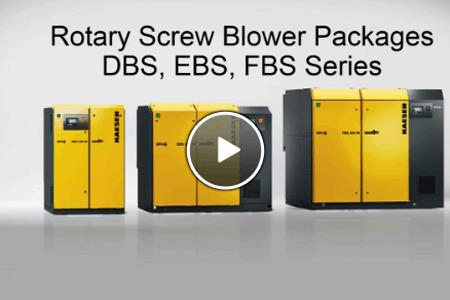 Kaesers Line of Rotary Screw Blower Packages (Video)