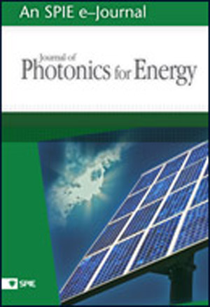 SPIE Journal Of Photonics For Energy Will Appear In Web Of Science Scopus