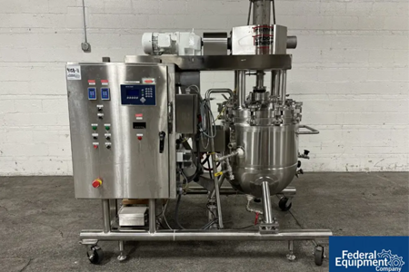 Used 125 Liter Lee Tri-Mixer Turbo Shear Triple Shaft Reactor