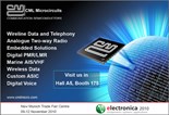CML Microcircuits To Exhibit At Electronica