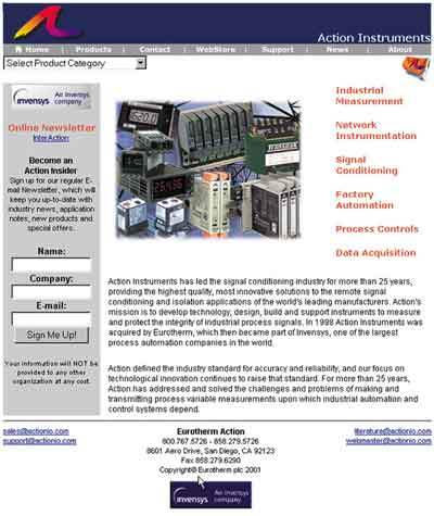 Action Instruments Unveils New Website