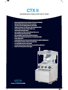Product Sheet: CTX II — High-Speed Single-Sided Rotary Tablet Press