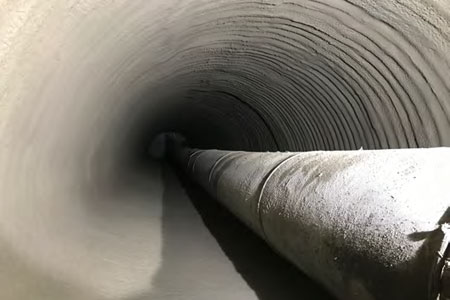 GEOSPRAY Used To Line Corroded Culvert
