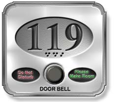 SP-2 Do Not Disturb Electronic wall-mounted unit