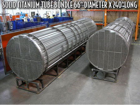 Solid Titanium Tube Bundles