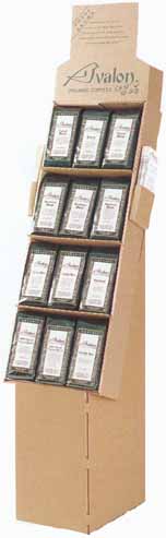 Floor Shipper Display for Organic Coffees