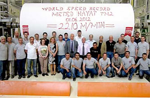 Hayat Kimya's Metso-Supplied Tissue Machine Sets World Speed Record