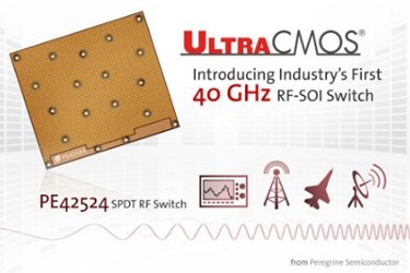 Peregrine Semiconductor Unveils 40 GHz RF SOI Switch