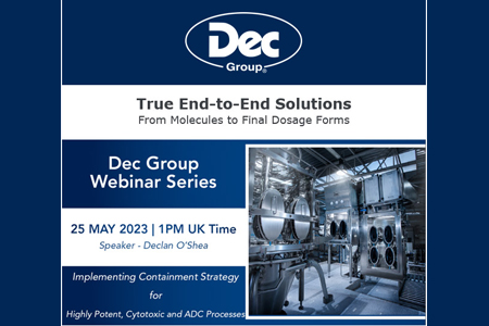 Dec Group Announces 2023 Webinar Series On Pharmaceutical Containment ...