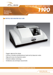 Datasheet: CILAS 1190 Particle Size Analyzer